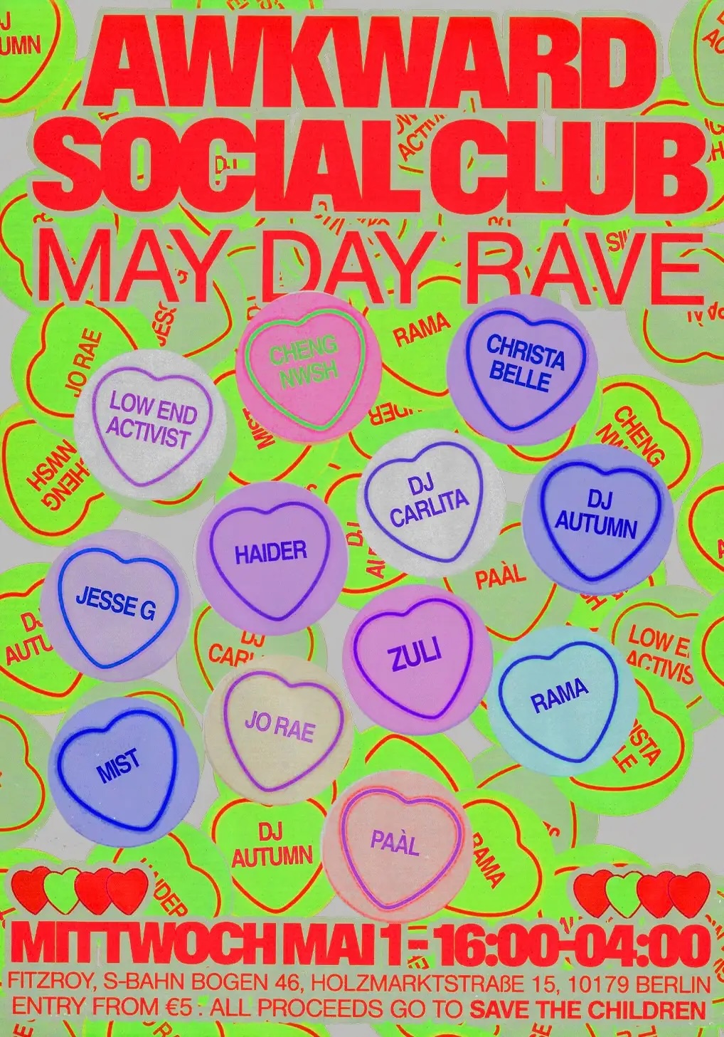 Awkward Social Club // May Day Rave - 01.05.2024 - Party @ Fitzroy